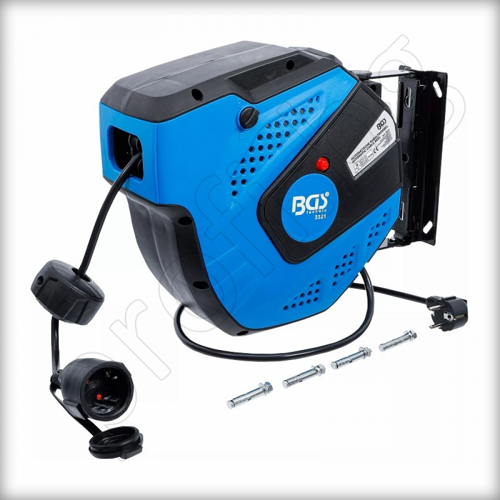 Макара кабел удържител 220V 15m BGS technic GERMANY